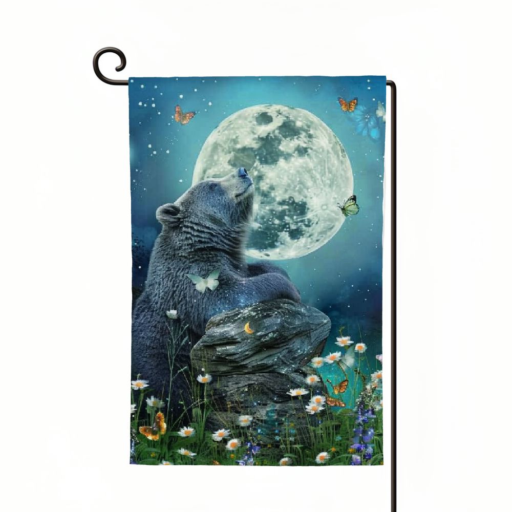 WXKJ Fantasy Scenery with Stones Lamps Flowers Trees Moon and ...