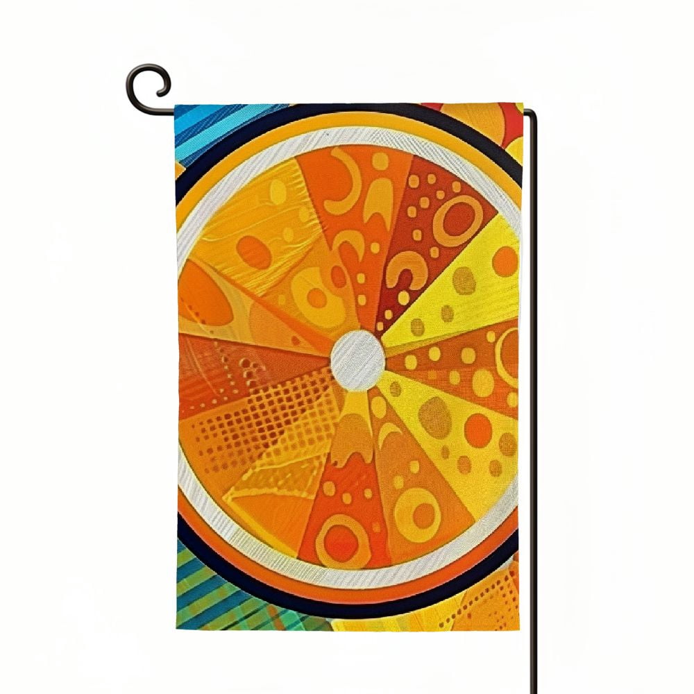 WXKJ Flag Pop Art Fruit Polka Dot Stripes Garden Flags Double-Sided ...