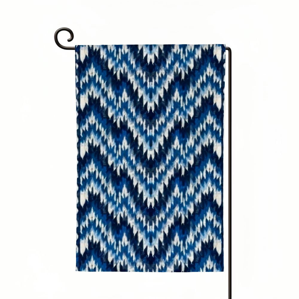 WXKJ Garden Flag Gradient Ocean Sea Blue Wavy Double-Sided Banner Welcome Yard Flag Outdoor ...