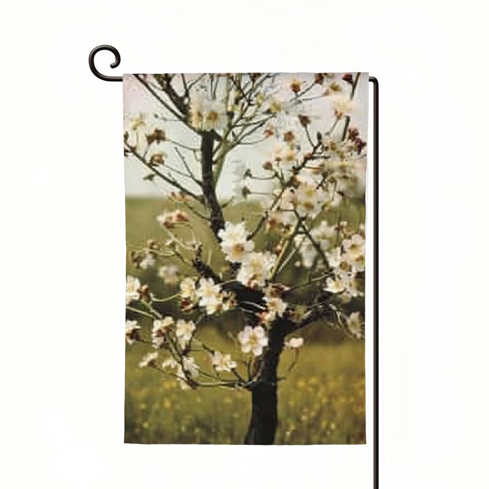 WXKJ Garden Flag for Outside Double Sided Yard Flag Plum Tree Blossom ...