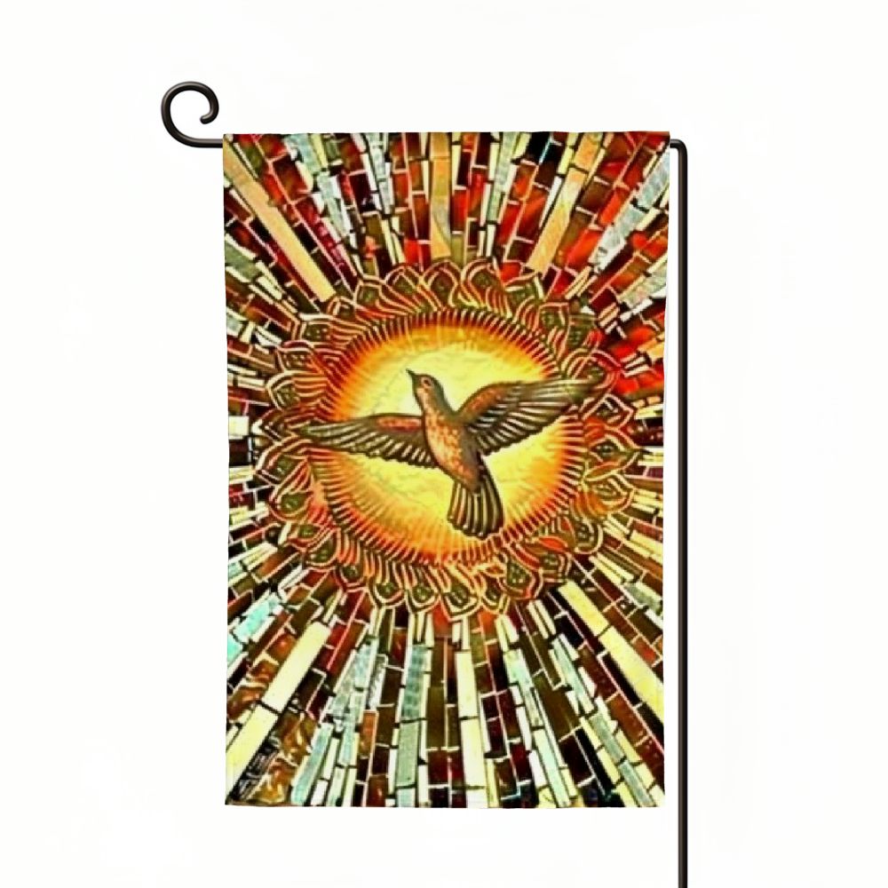 WXKJ Garden Flags for Outside Vintage Holy Spirit Dove Pentecost Garden ...