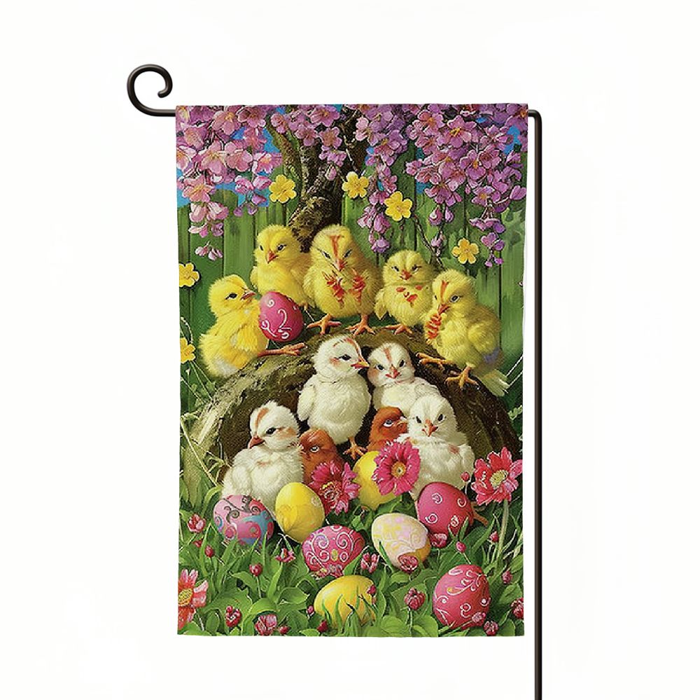 WXKJ Garden Flags for Outside Garden Flag Double Sided Vertical Welcome ...