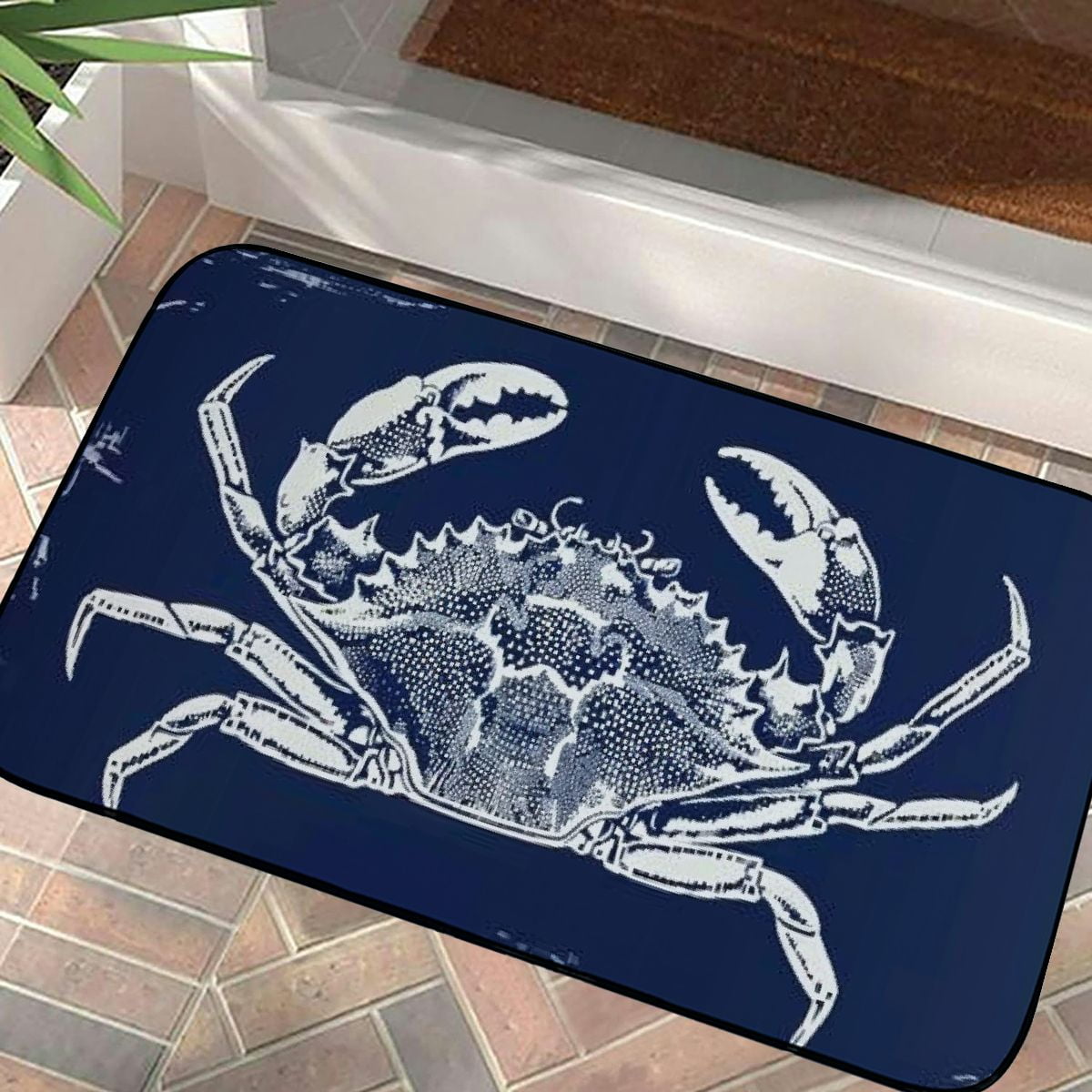 WXKJ Nautical Coastal Door Mat - Indoor Outdoor Ocean Rugs Entrance ...