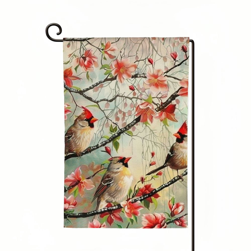 WXKJ Spring Garden Flag Spring Summer Flower Garden Flags Double Sided ...