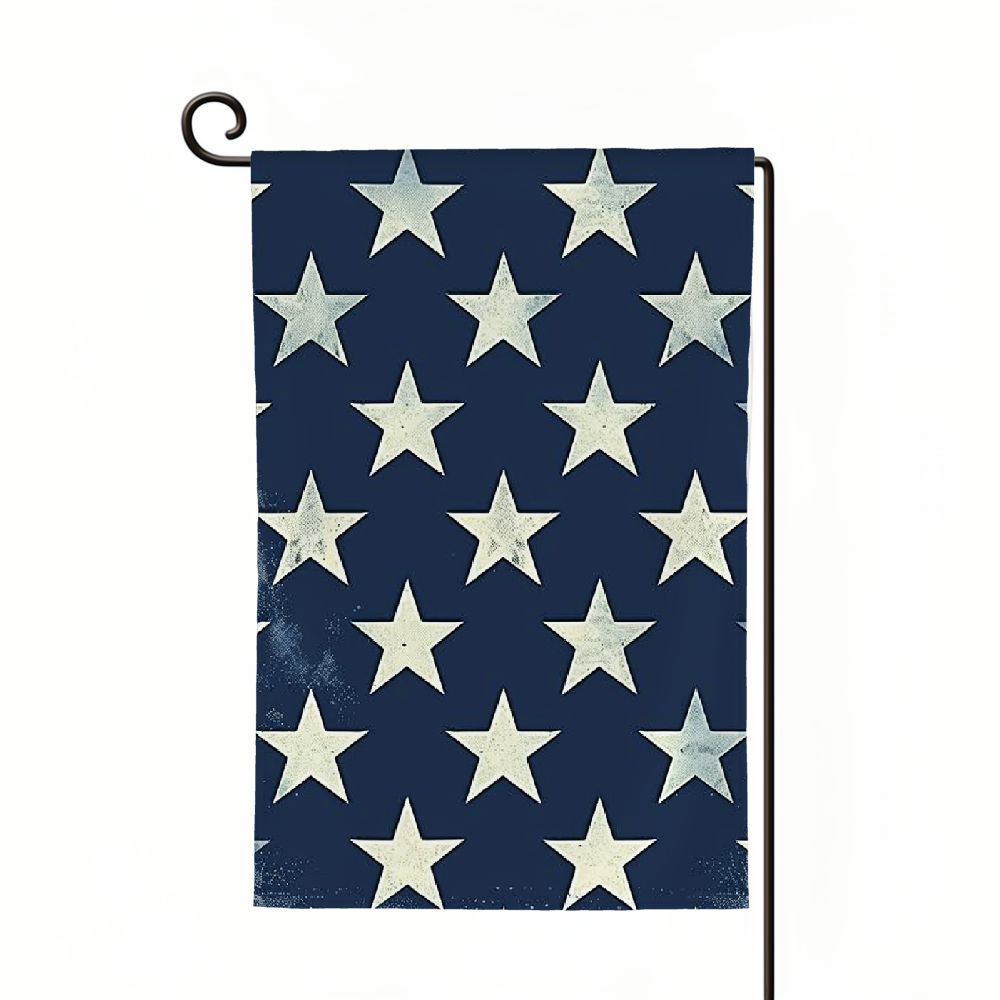 WXKJ Star Garden Flag Vertical Double Sided Antique American Flag Stars ...
