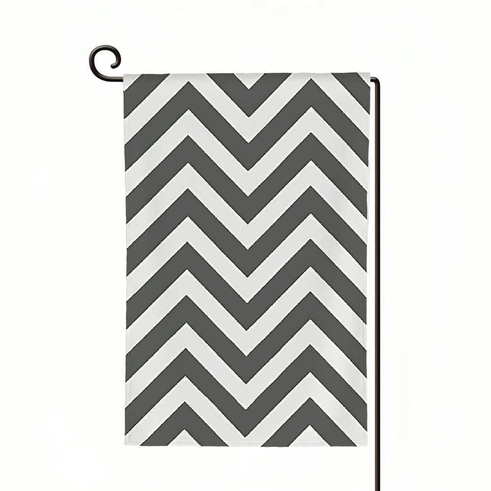 WXKJ Striped Garden Flag Retro Geometric Wavy Stripes Zigzag Chevron ...