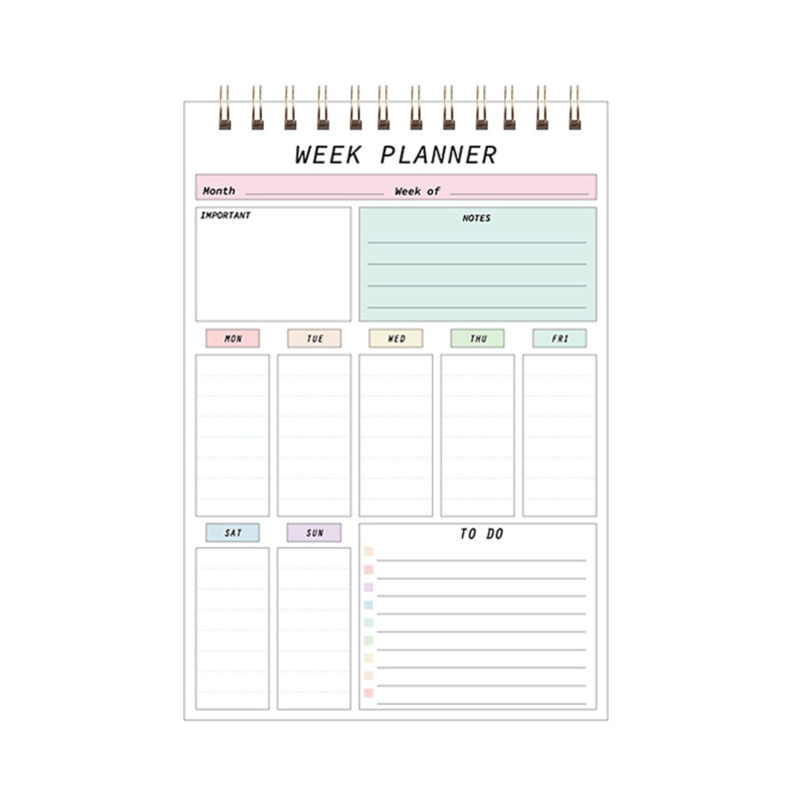 WXLCISI 2025 Plan Notebook Weekly Notepad Schedule For Homemakers ...