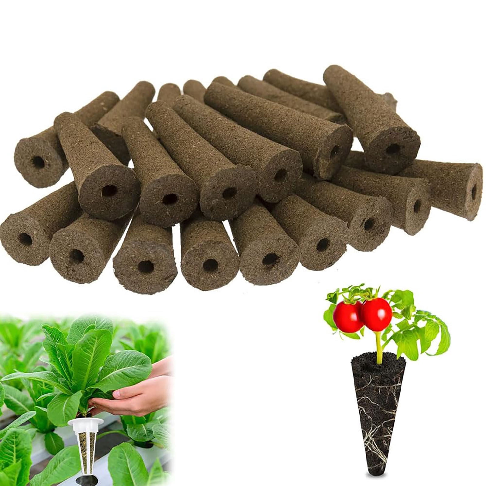 WXLCISI 25 Pack Hydroponic Grow Sponges - Replacement Inserts for ...