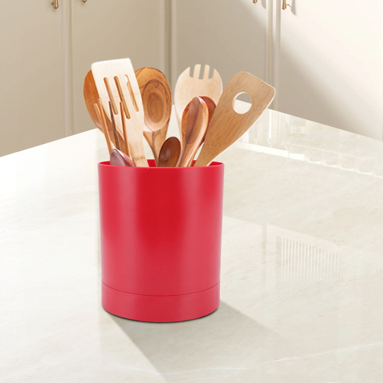 WXLCISI 360 Degree Rotating Utensil Holder, Kitchen Cooking Utensil Crock for Countertop, Large ...