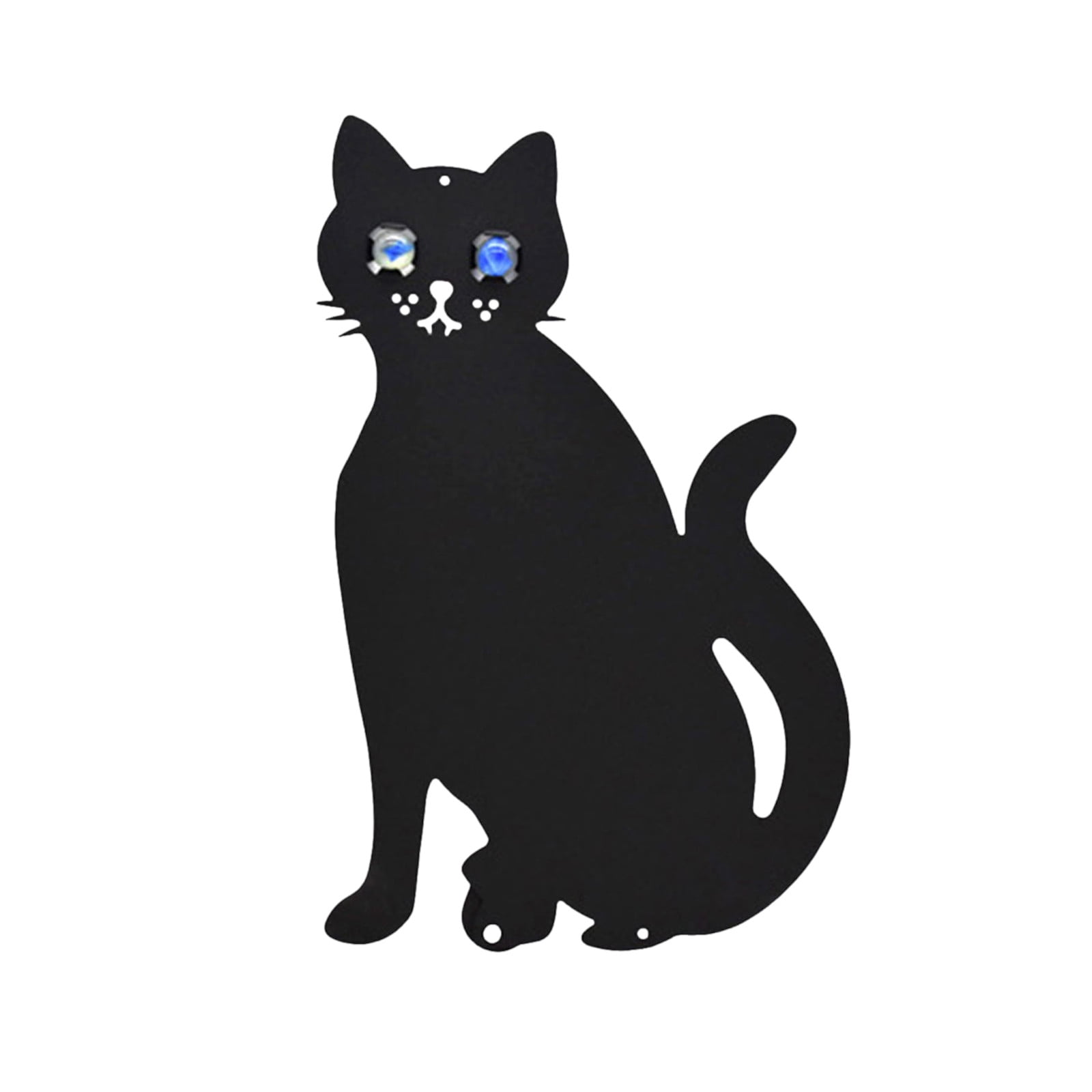 WXLCISI Black Cat Statues, Scare Cats Yard Sign for Yard Decor - Humane Control Metal Cat ...