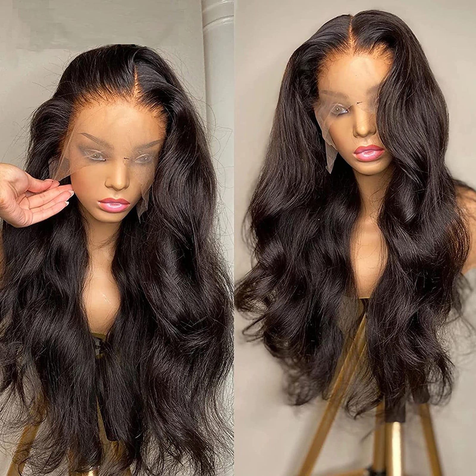 WXLCISI Body Wave Lace Front Wigs Human Hair For Women HD Transparent ...