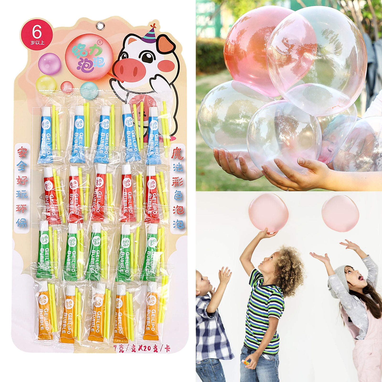 WXLCISI Colorful Bubble Gum Space Balloons Can Be Held In Hand For ...