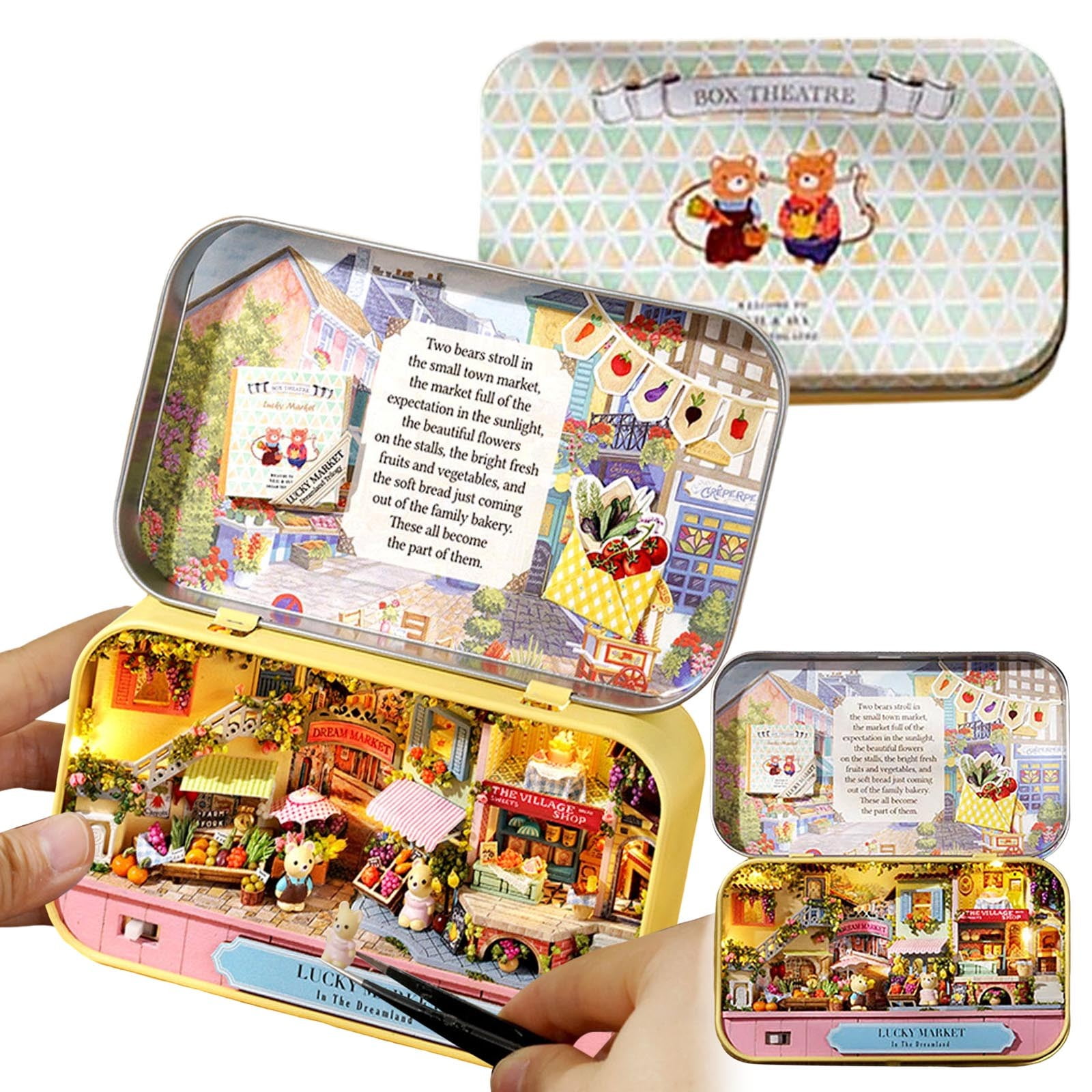 WXLCISI DIY Cabin Box Theater Handmade Assembly Model Room [Sakura ...