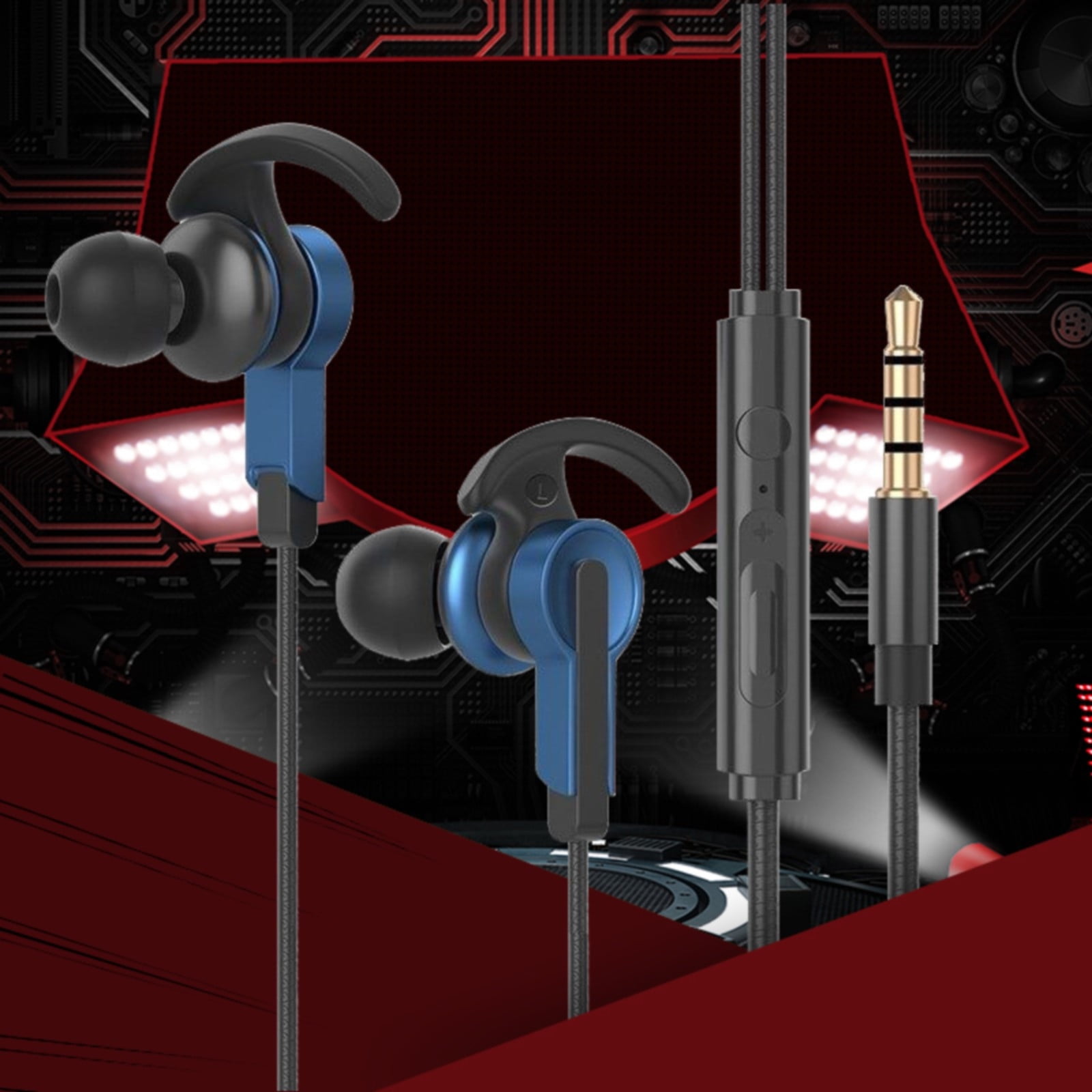 WXLCISI Earphones In Ear Headphones With Microphone 3.5mm Wired Earbuds ...