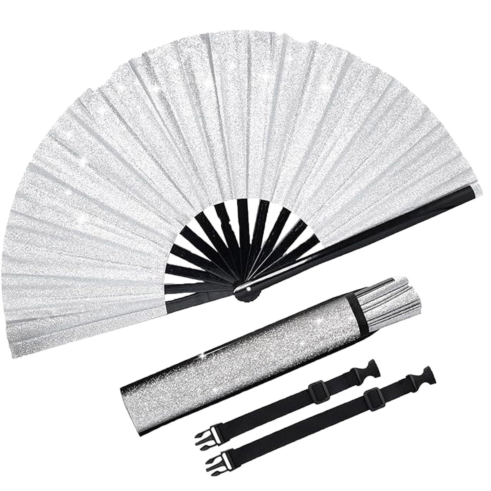 WXLCISI Foldable Country Line Dance Fan – Portable Large Handheld Fan ...