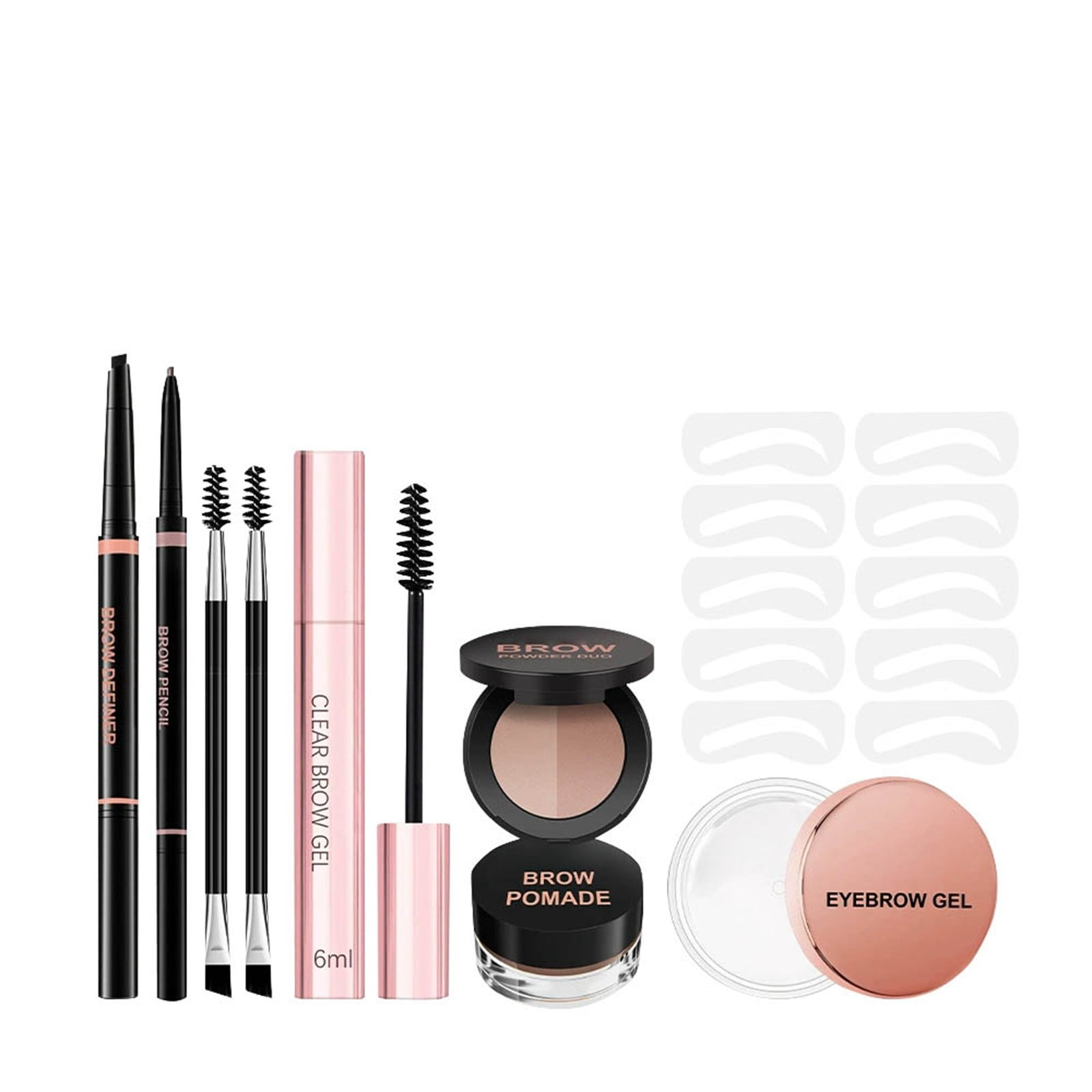 WXLCISI Full Eyebrow Set - Pencil, Powder, & Gel for Natural-Looking ...