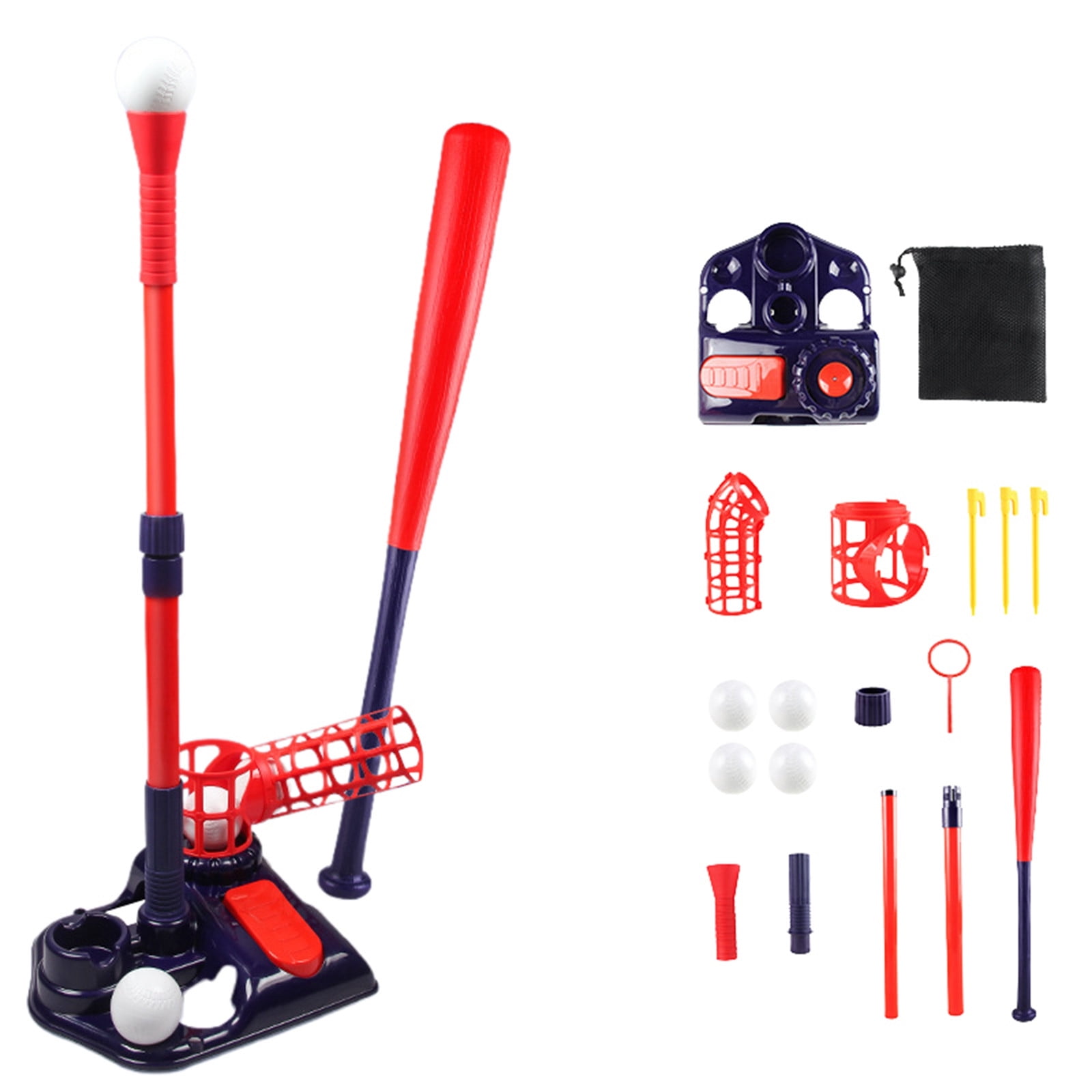 WXLCISI Kids Baseball Pitching Machine - Retractable Bat & Pitcher ...