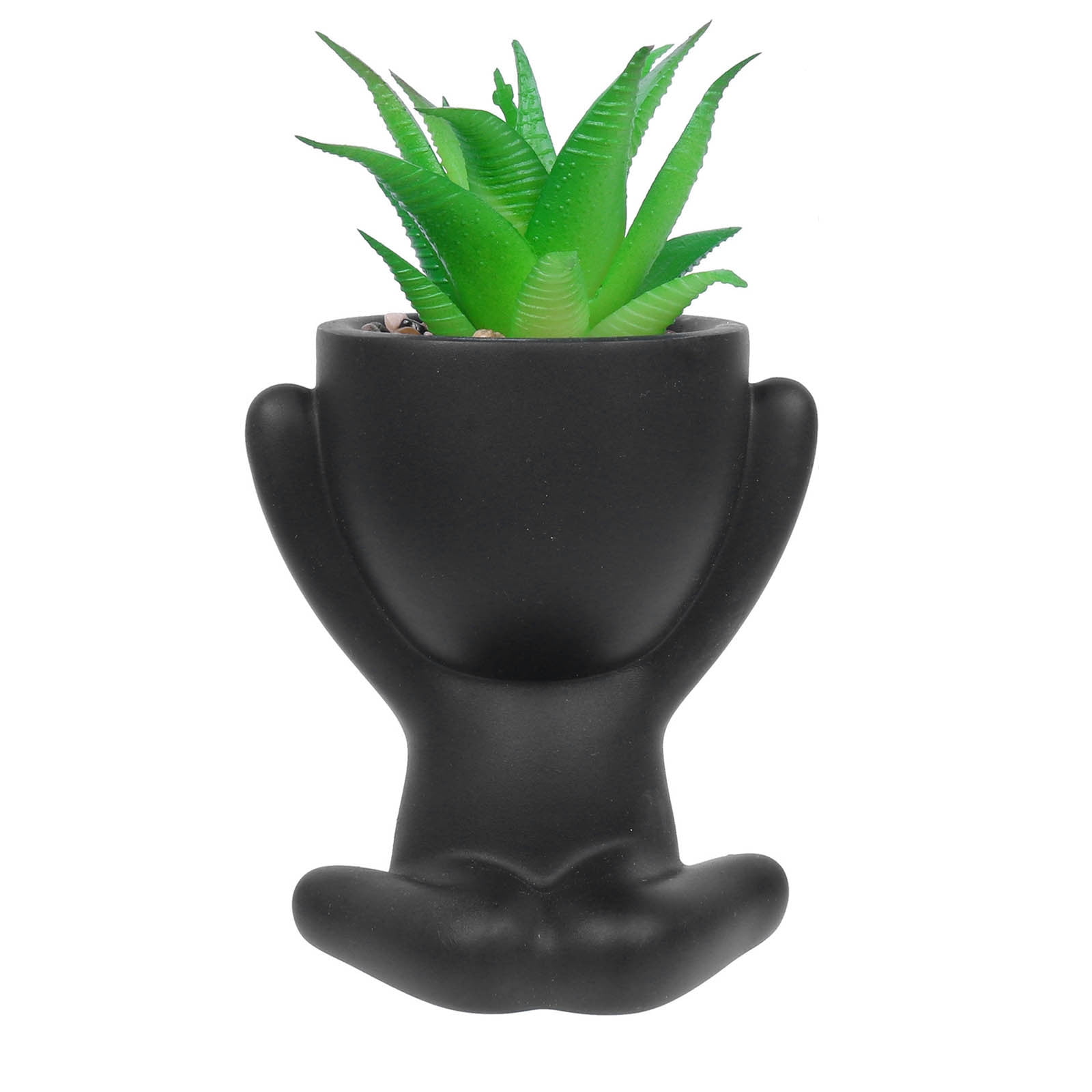 WXLCISI Lazy Manâ s Mini Planter â Easy-Care Decorative Pot with Dummy ...