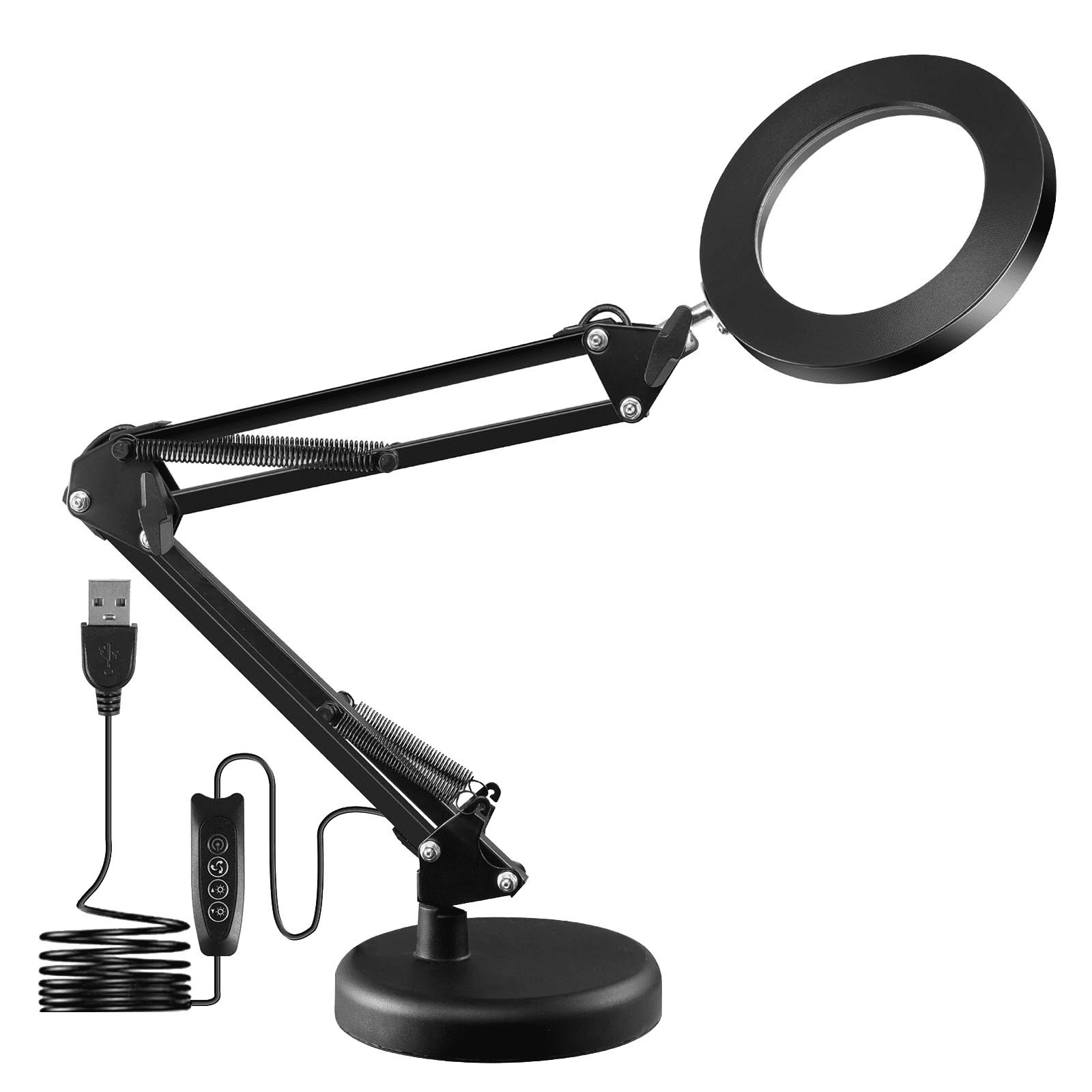 WXLCISI Magnifying Lamp with Light - 10x Lens with Clamp for Reading ...
