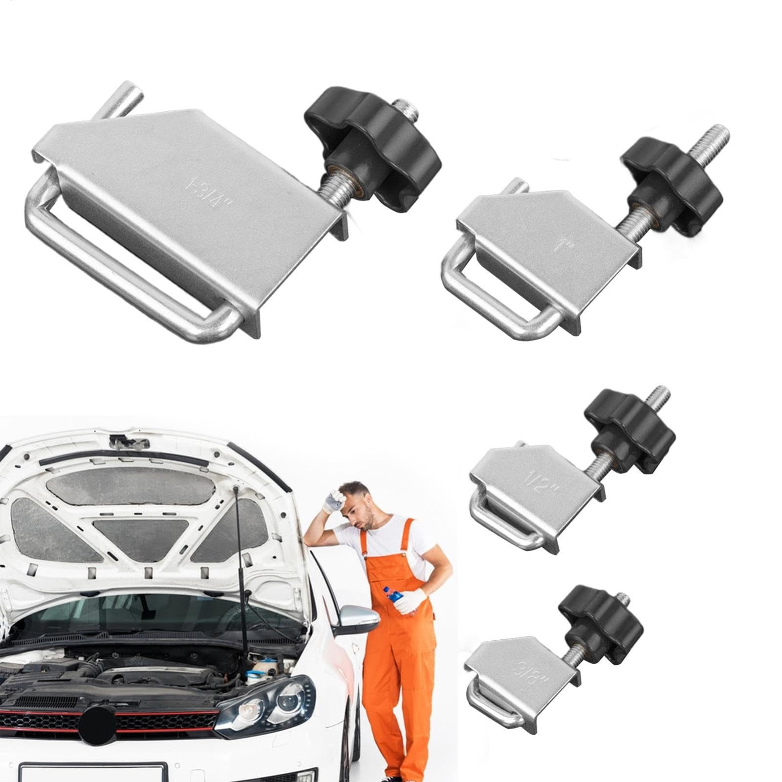 WXLCISI Metal Pipe Clamp Kit - Adjustable Heavy Duty U-Clamps for ...