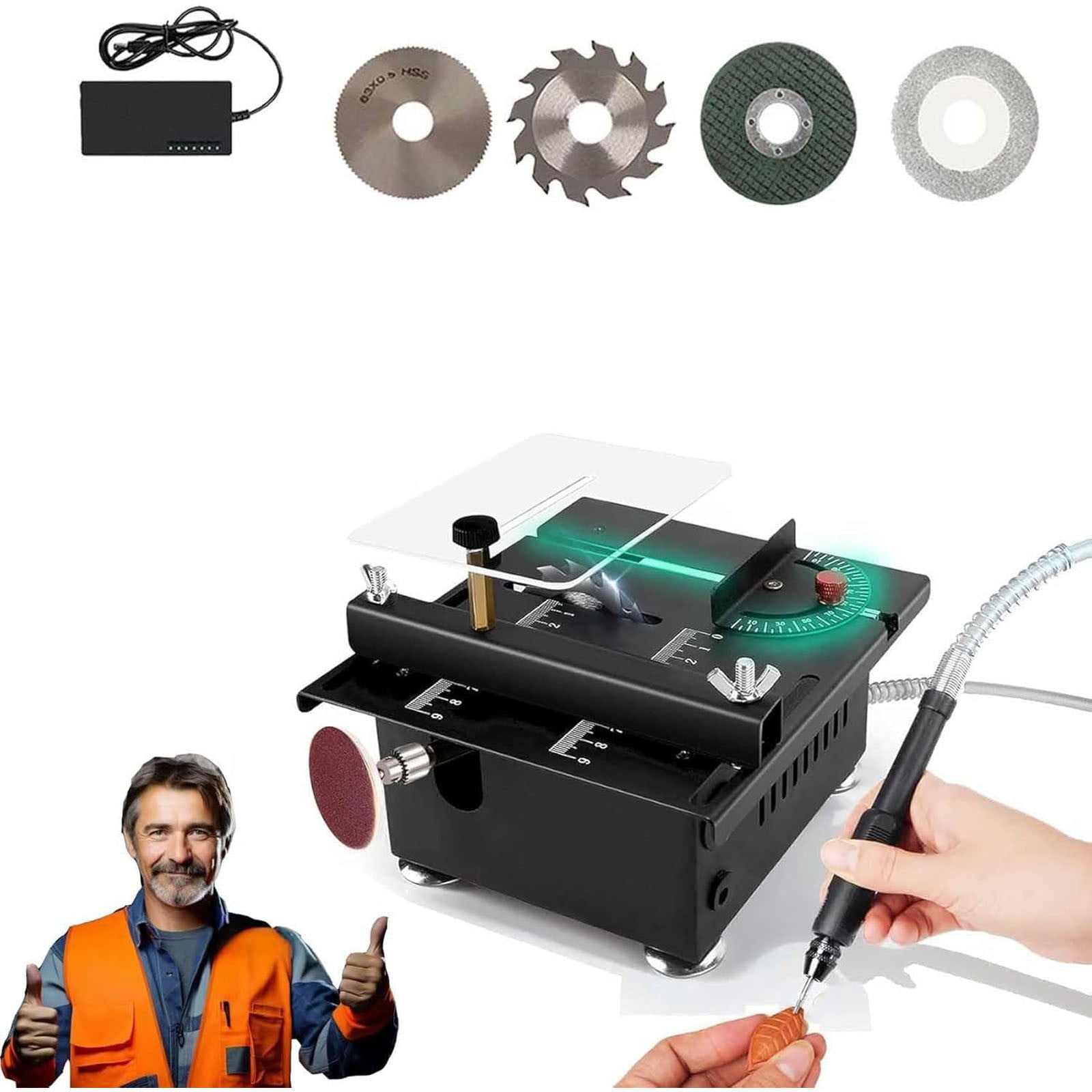 WXLCISI Mini Mul.ti Functional Table Saw Mini Table Saw For Crafts Mini ...