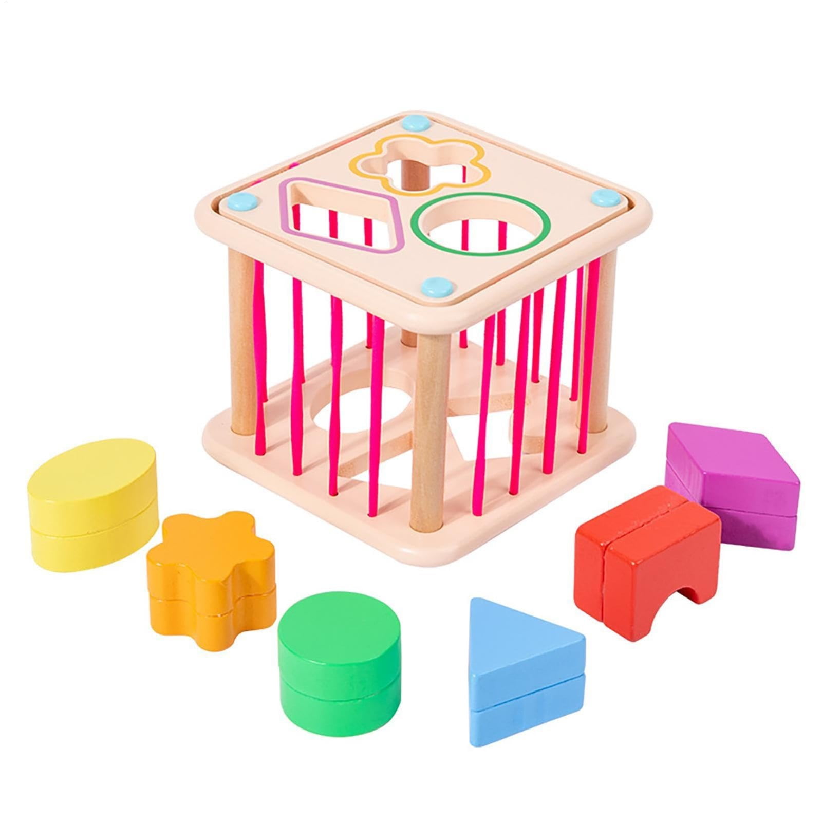 WXLCISI Shape Fitting Game Toy | Wooden Kids Shape Sorter Game With ...