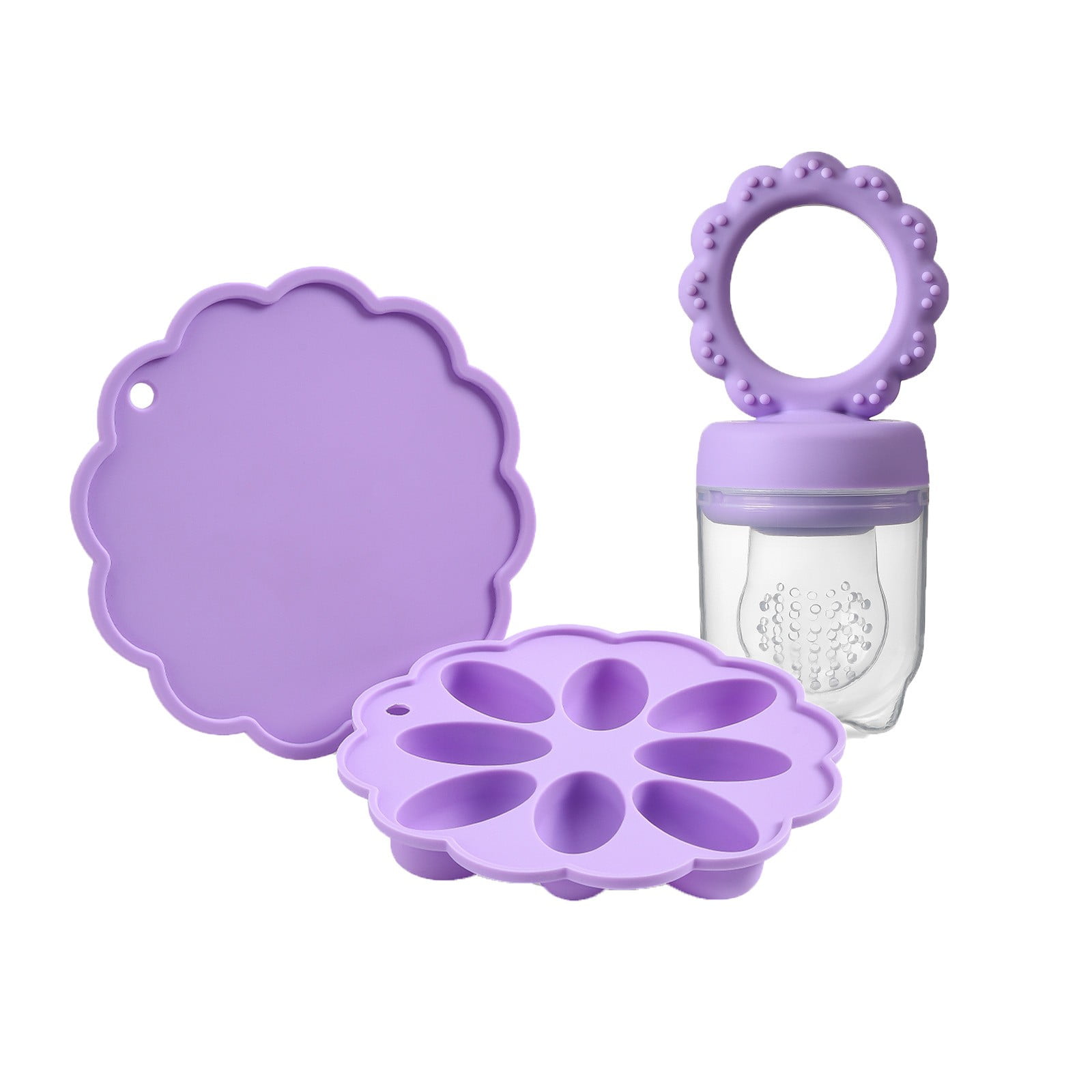 WXLCISI Silicone Baby Food Feeder & Freezer Tray - Self-Feeding ...