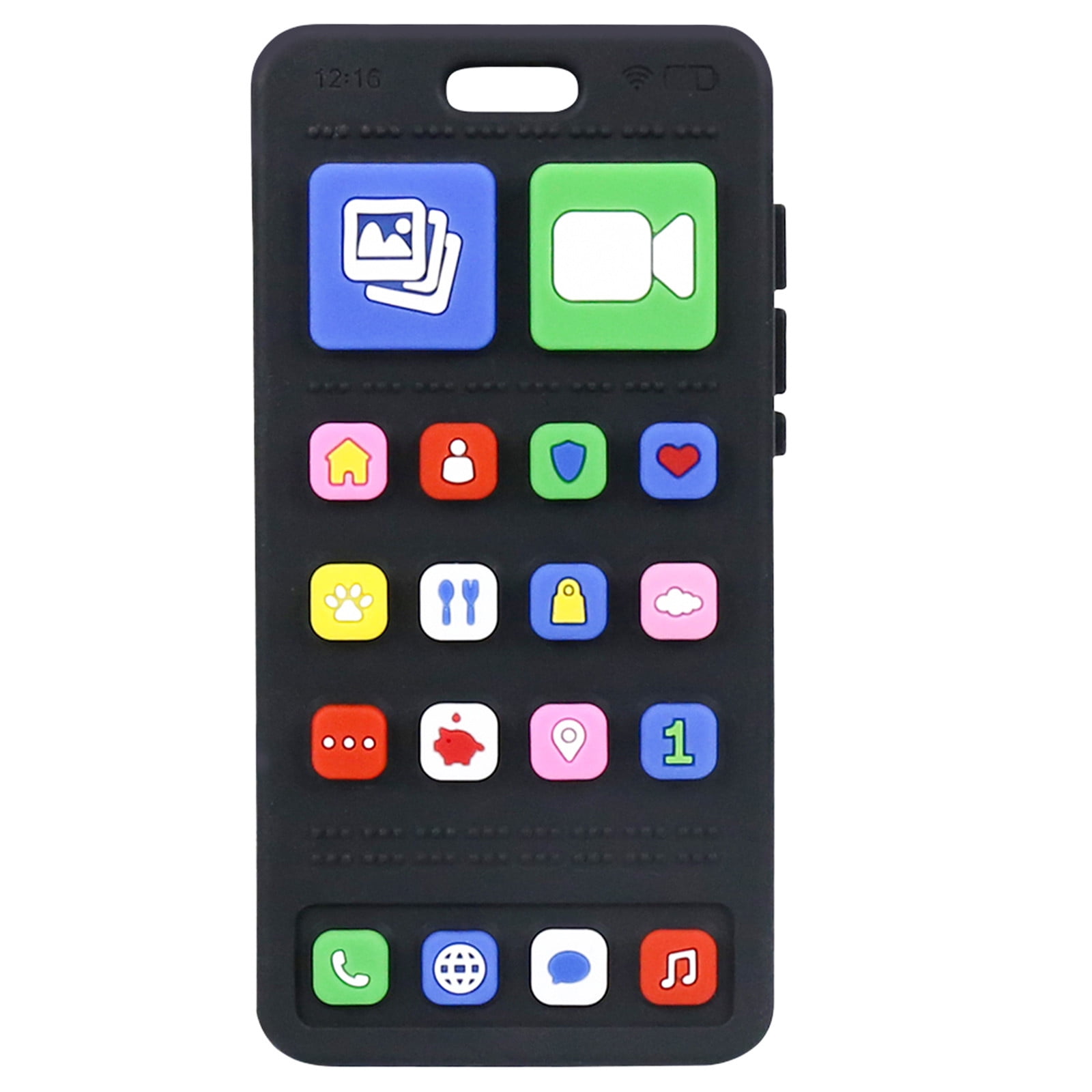 WXLCISI Silicone Baby Teething Phone Toy - Food-Grade Chewable Mobile ...