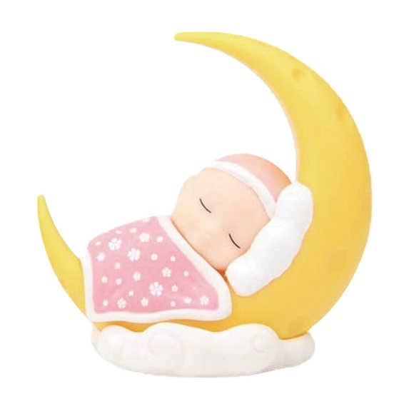 WXLCISI Sleeping Baby Moon Cake Topper - Mini Figurine for Birthday ...