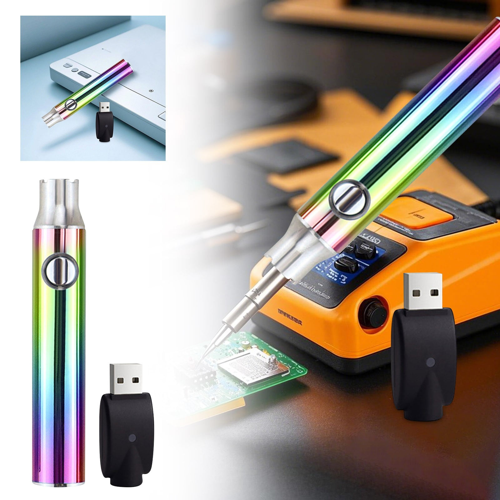 WXLCISI Thread Soldering Kit - 3-Gear Adjustable Voltage Pen with ...