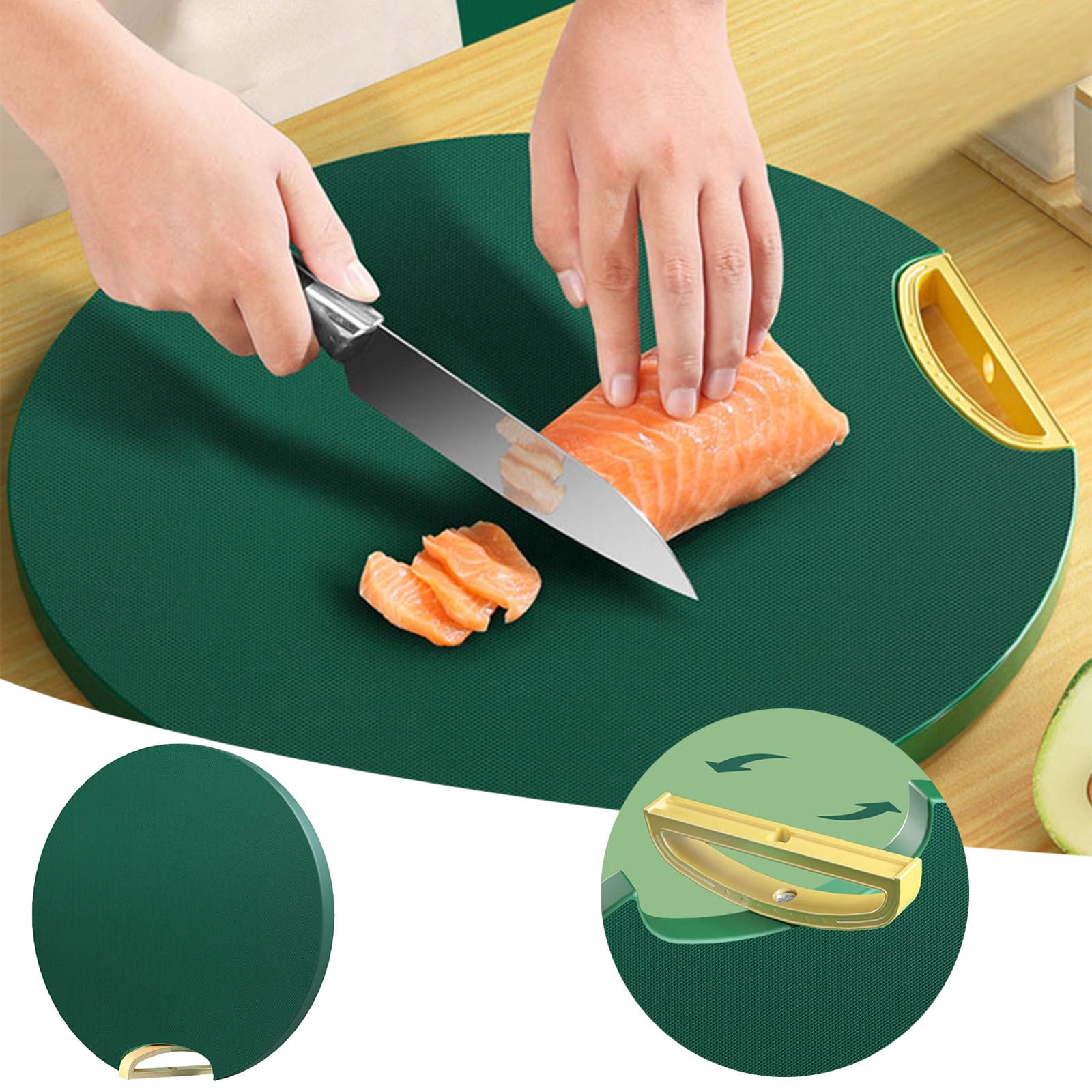 WXLCISI Vertical Cutting Boards For Kitchen 2024 Upgraded Double Food ...