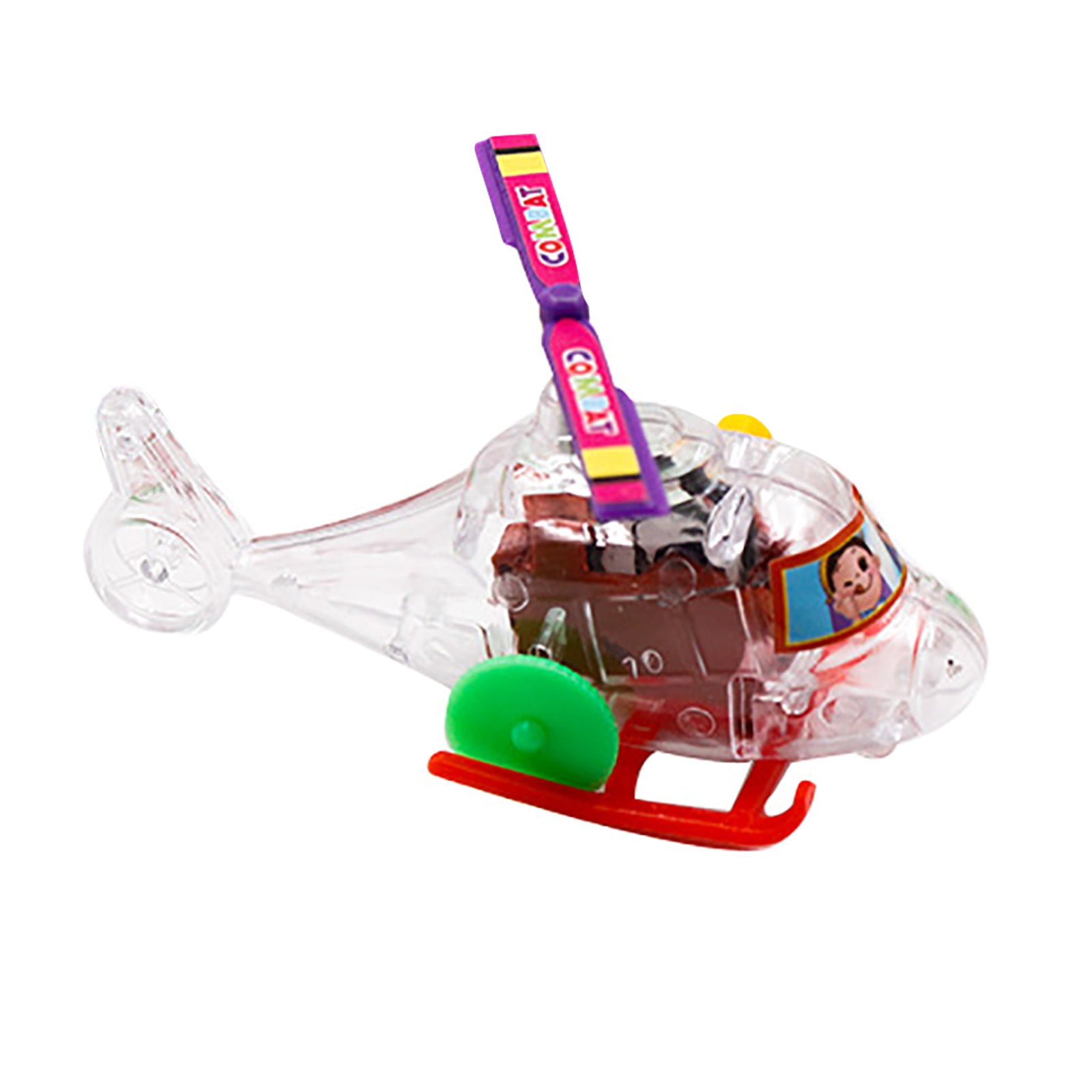 WXLCISI Wind-Up Transparent Plane Toy - Mini Airplane Model for Kids ...