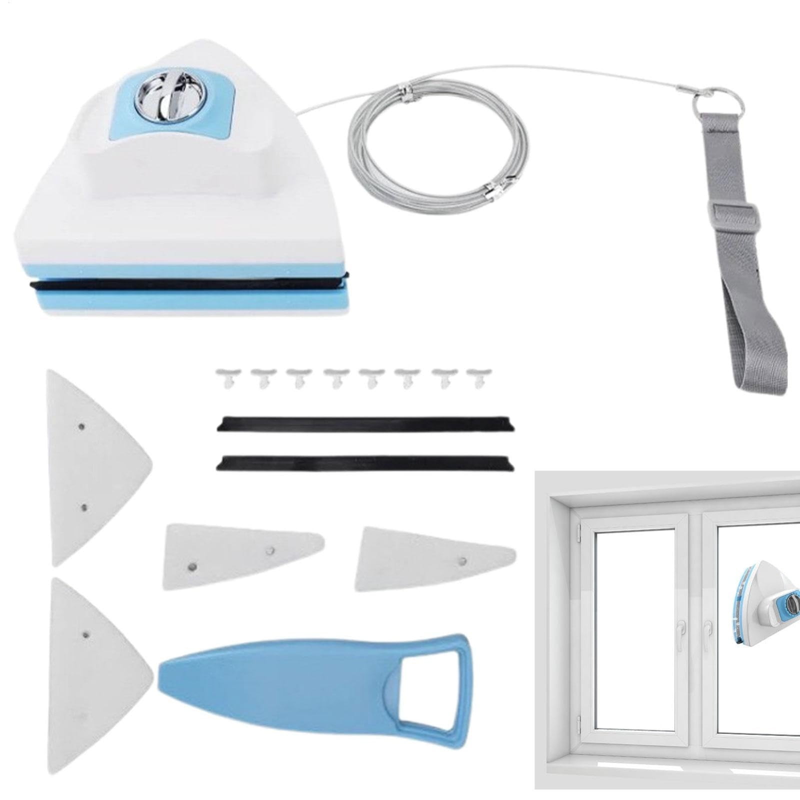 WXLCISI Windshield Cleaner Tool – Double Window Wiper for Glass ...