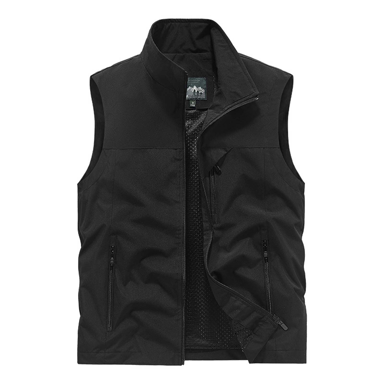 WXLWZYWL Clearance Items Free Shipping Men's Softshell Vest Outerwear ...