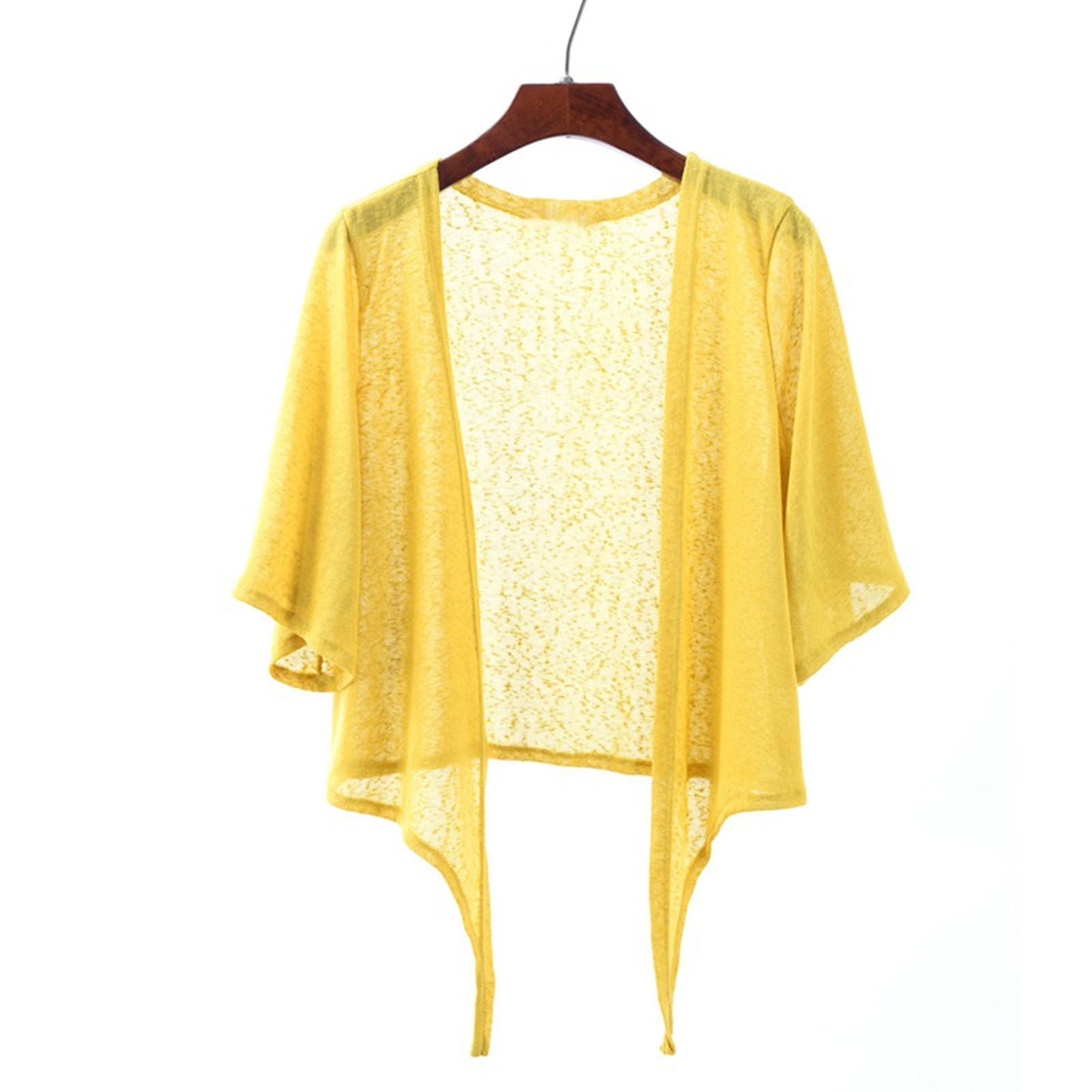 WXLWZYWL Clearance Items Free Shipping Women's Shrugs 3/4 Sleeve Open ...