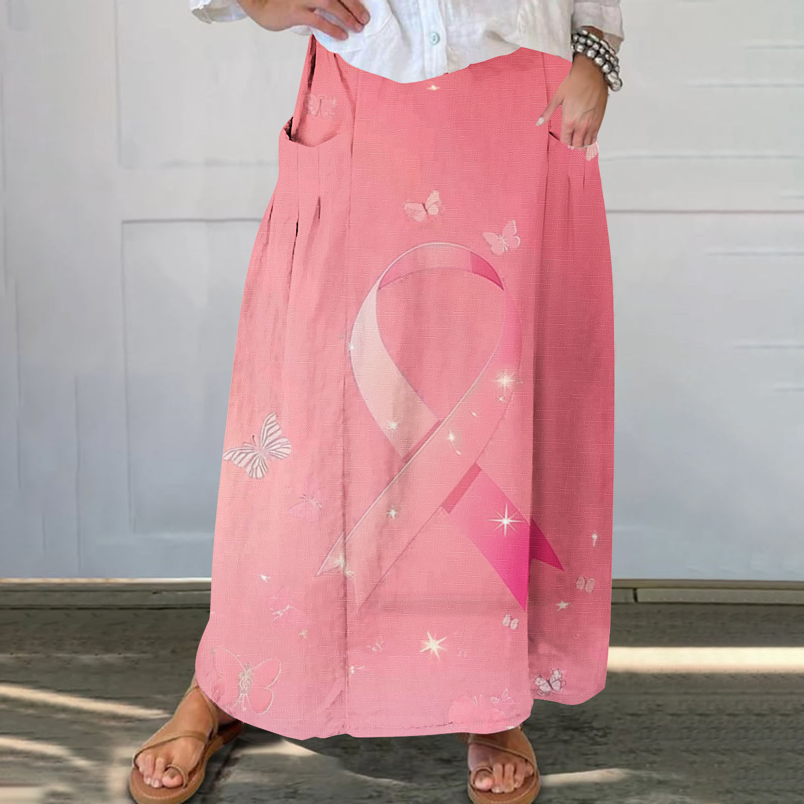 WXLWZYWL Maxi Skirts for Women Fall Vintage Paisley Print Long Maxi ...