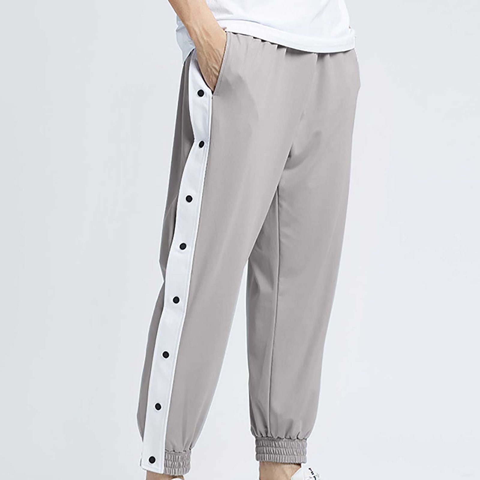 WXLWZYWL Men's Big And Tall Sweatpants Tear Away Basketball Pants ...