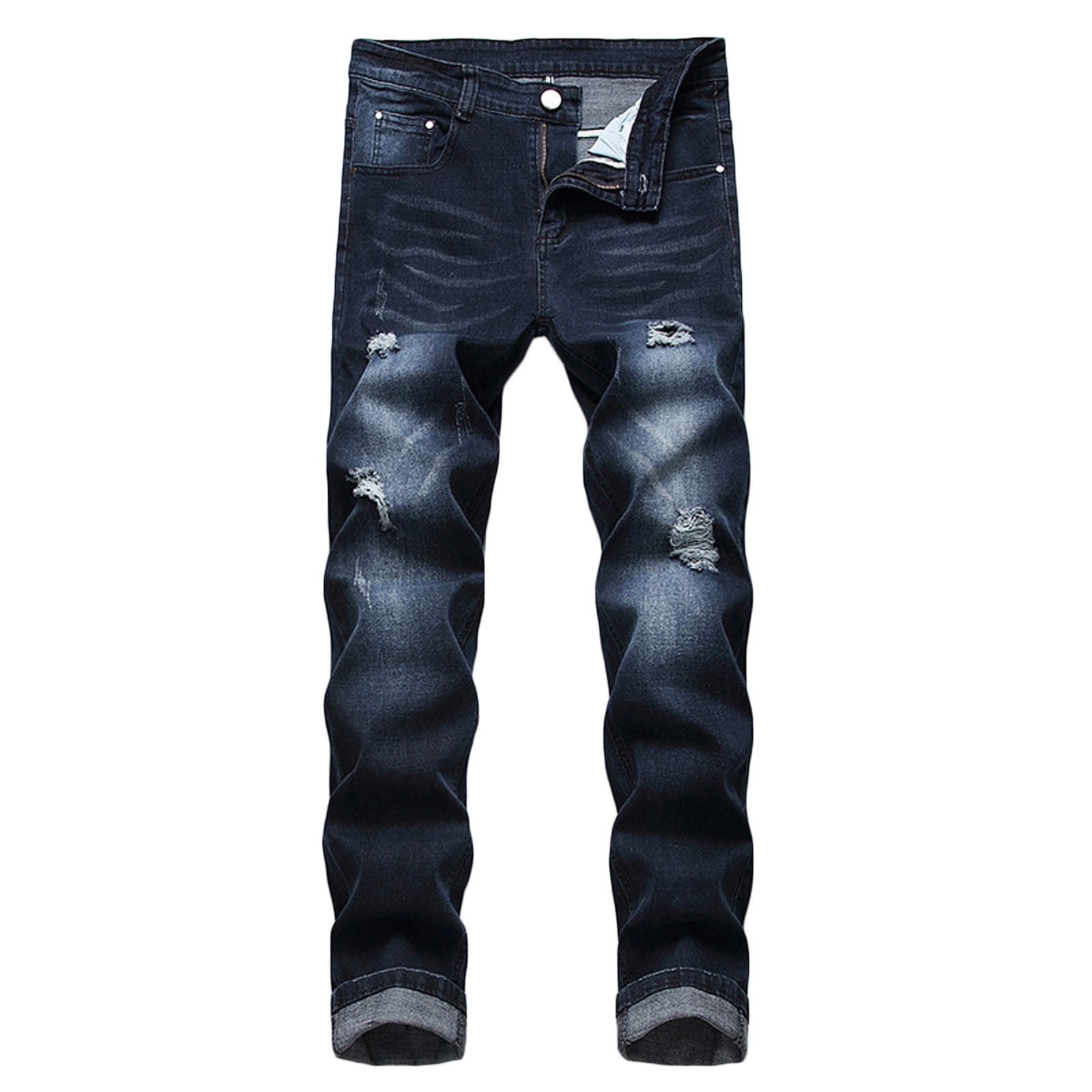 WXLWZYWL Men's Slim Fit Stretch Jeans Ripped Skinny Jeans for Men ...