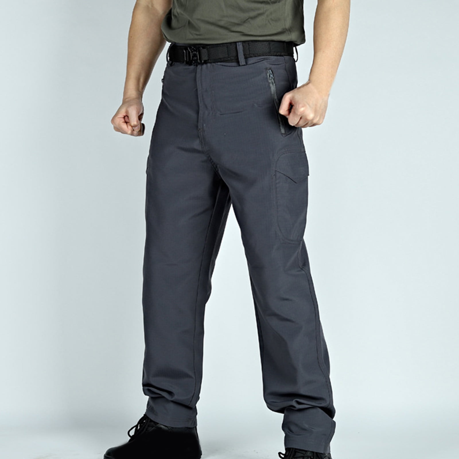 WXLWZYWL Men's Work Pants Stretch Flex Stain Resistant Flat Front ...