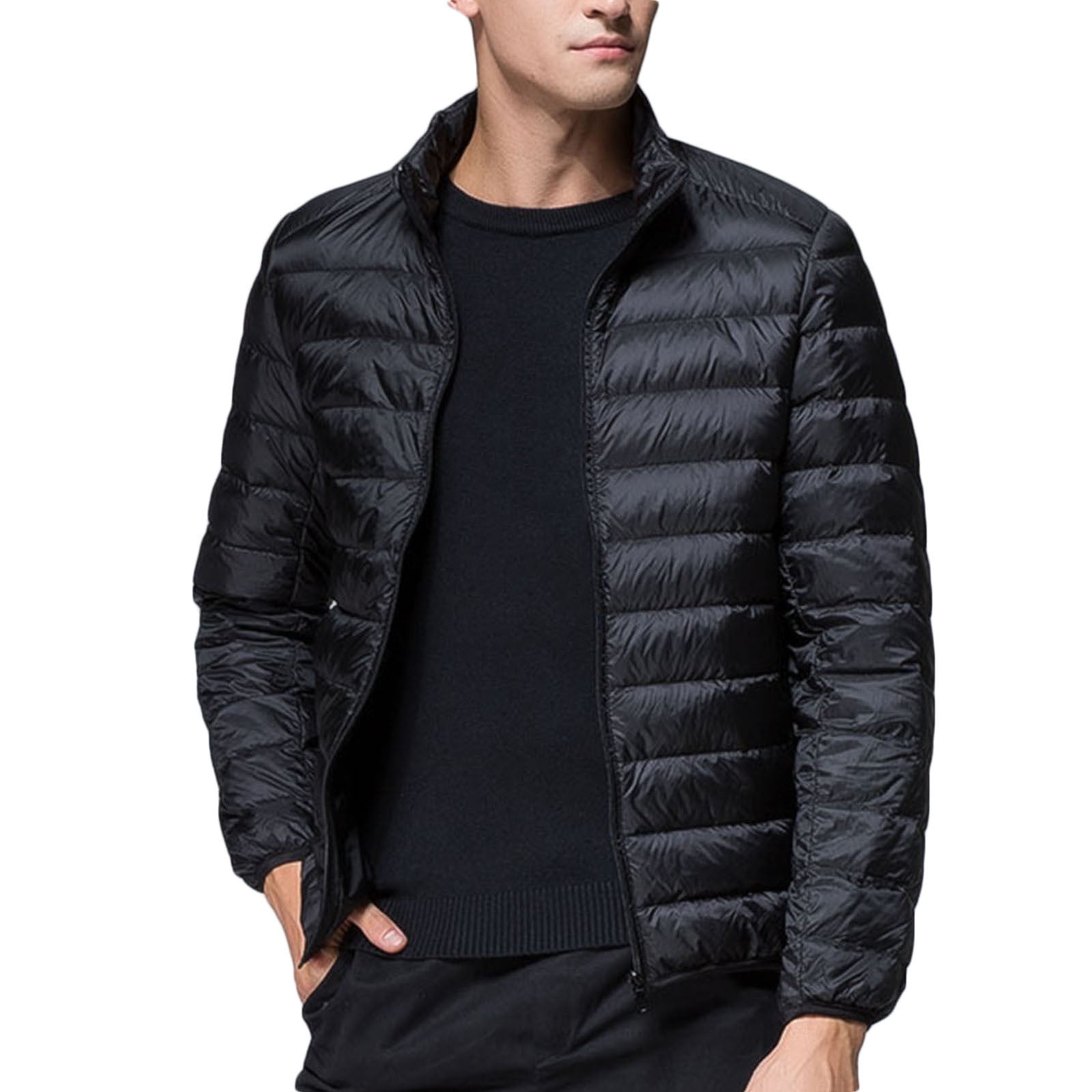 WXLWZYWL Mens Puffer Jackets - Packable Travel Neck Pillow Alternative ...