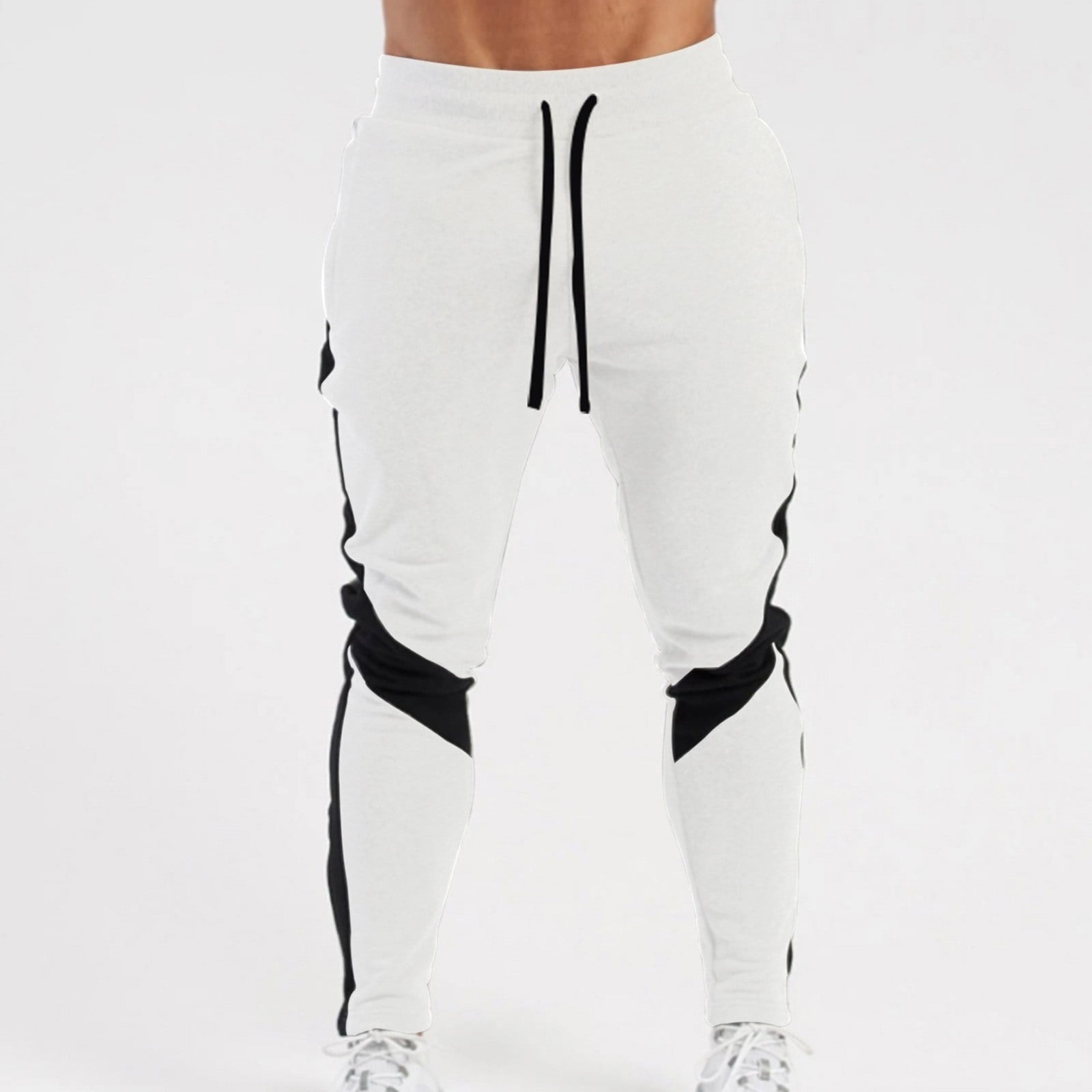 WXLWZYWL Mens Workout Joggers Pants Bodybuilding Gym Active Trousers ...