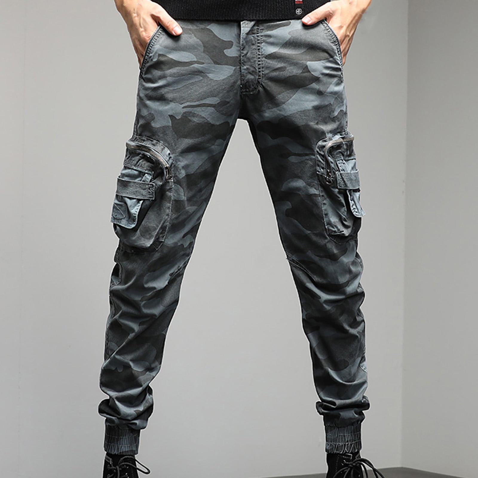 WXLWZYWL Military Cargo Pants for Men Tactical Multi-Pocket Wear ...