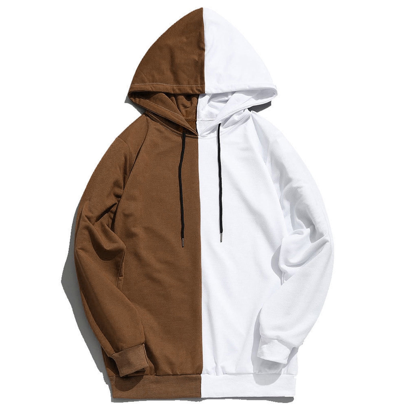 WXLWZYWL Men's Colorblock Hoodies Hooded Sweatshrit with Pocket ...