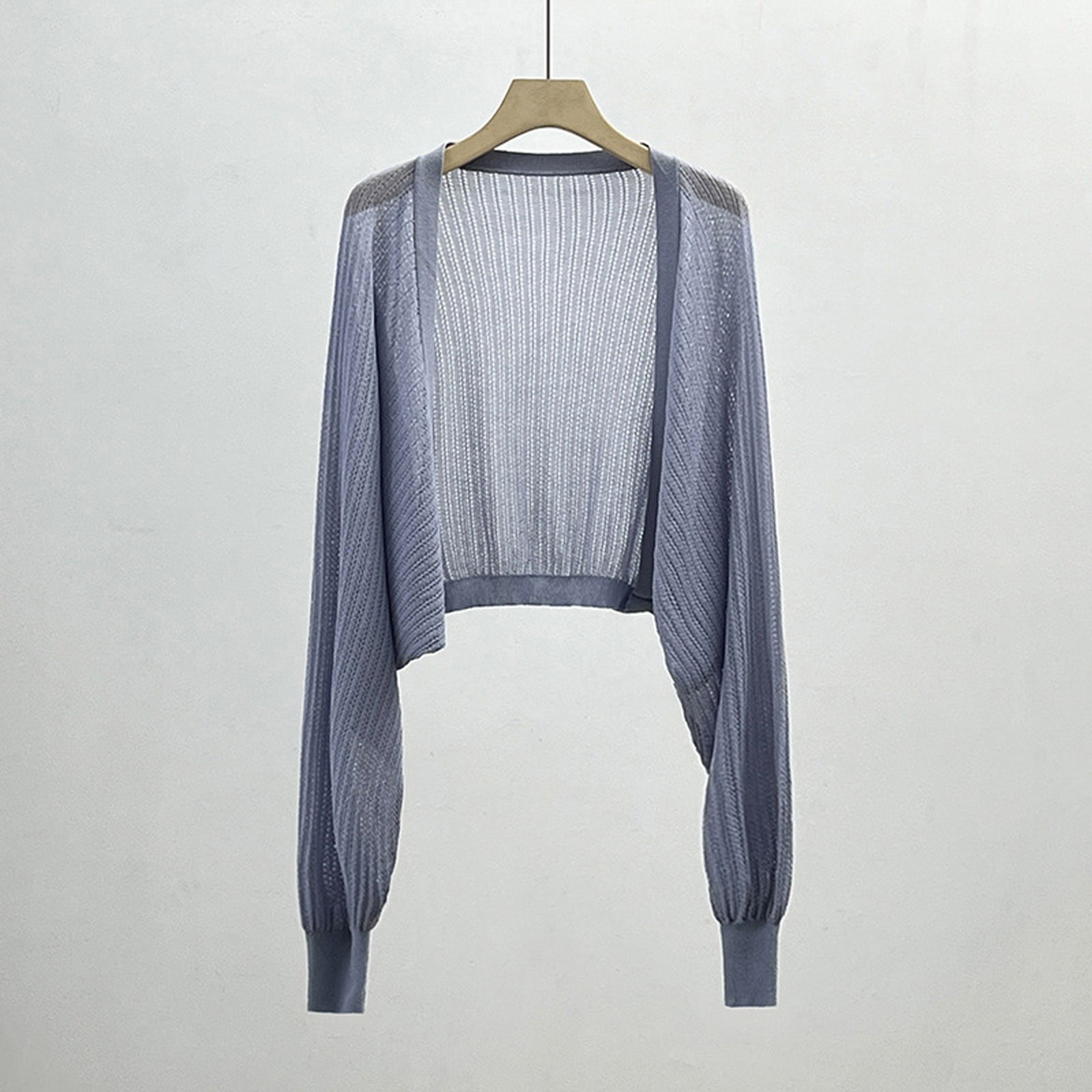 WXLWZYWL Sun Knit Cardigan Women's Thin Ice Silk Coat Shawl ...