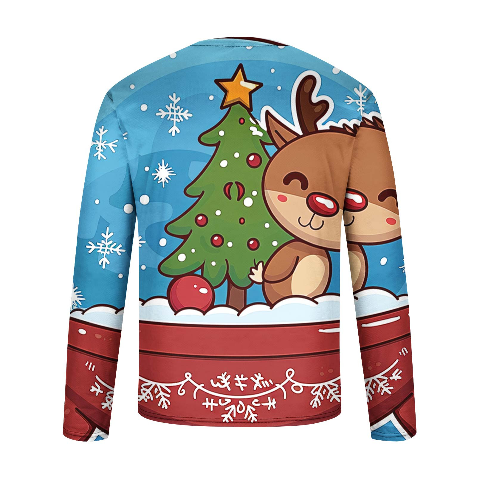 WXLWZYWL Ugly Christmas Sweater Light Up Funny Party Pullover Men ...