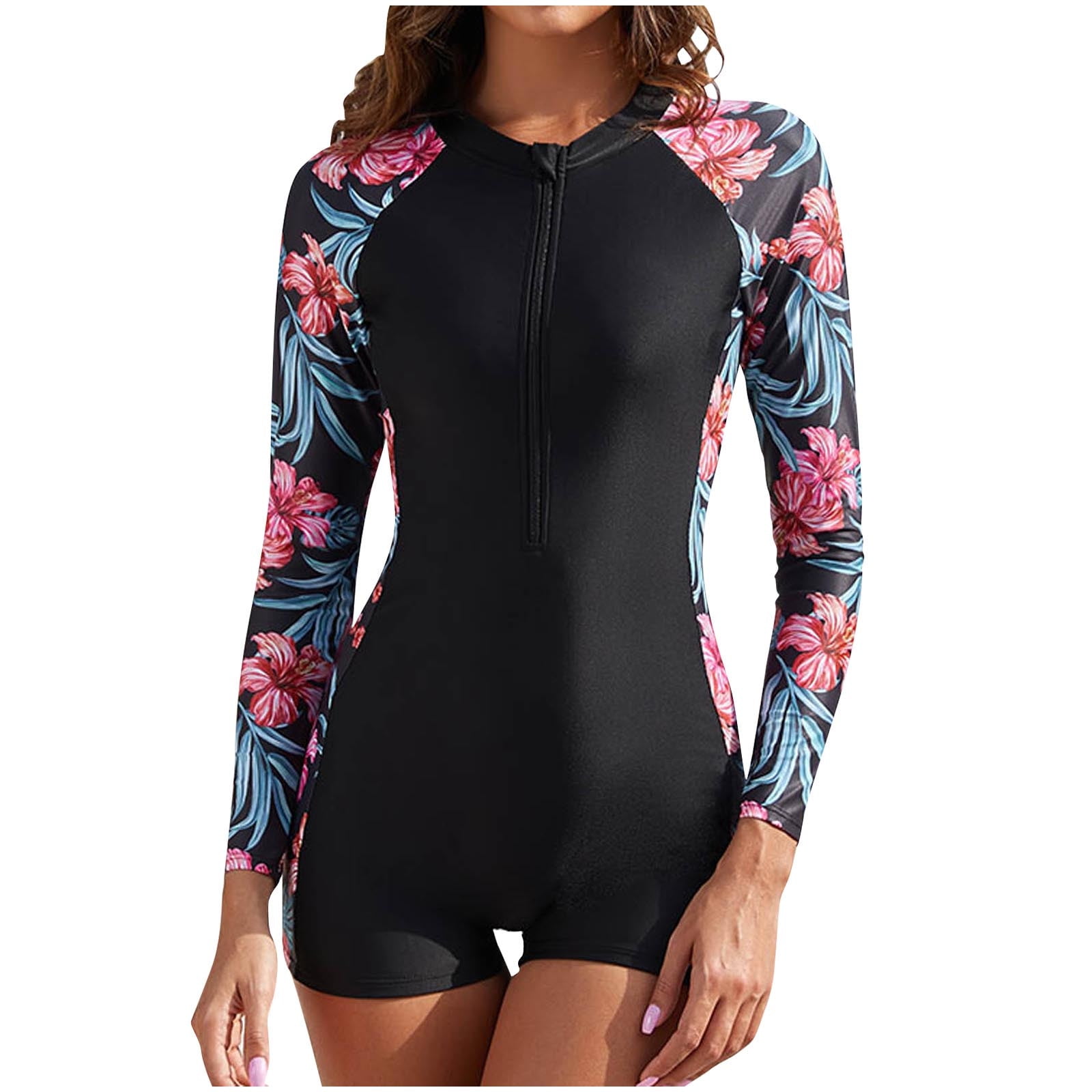 WXLWZYWL Women One Piece Bathing Suit Crisscross Back Slimming Swimsuit ...