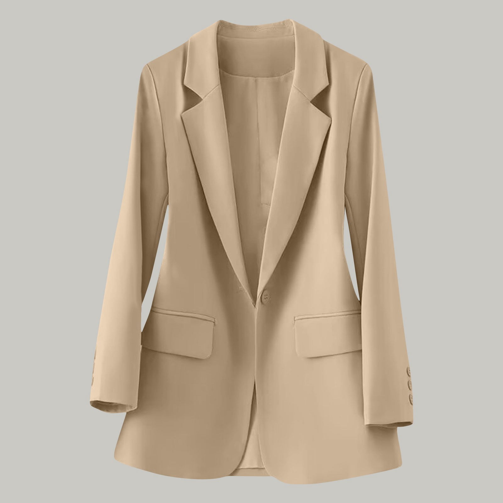 WXLWZYWL Women's Blazer Casual Blazer with 3/4 Sleeves and Lapel ...