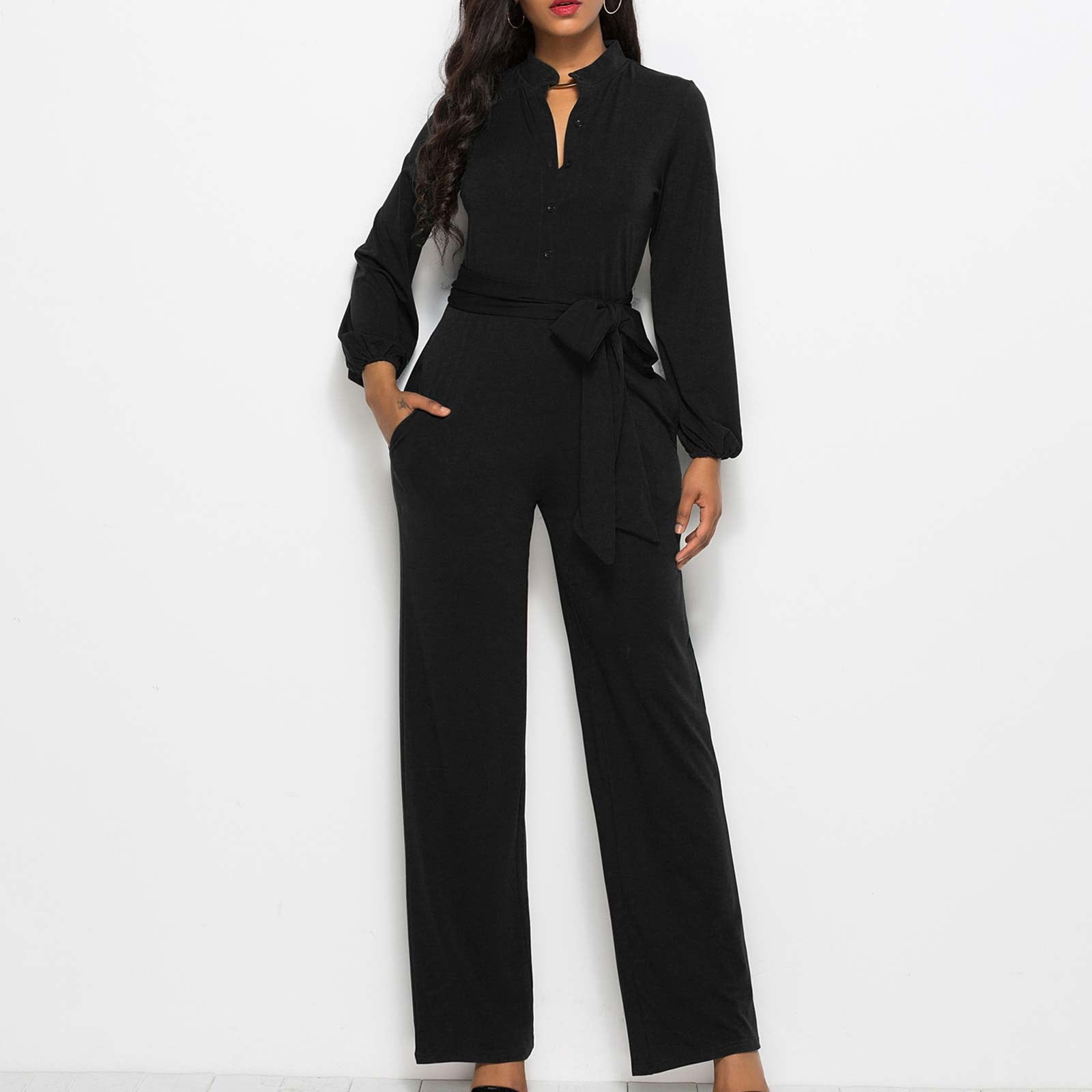 WXLWZYWL Women's Formal Plus Size Elegant Jumpsuit Dressy - Long ...