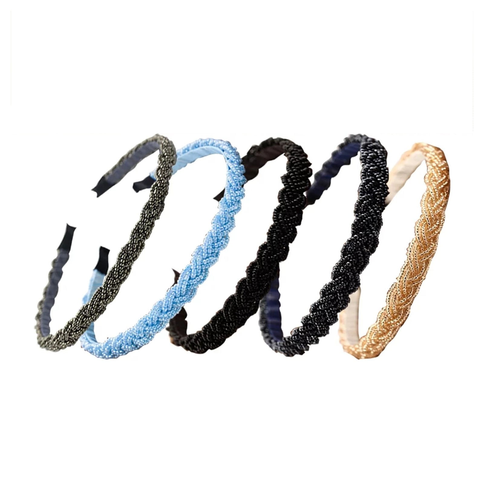 WXMZKDZ 5Pcs Women's Hair Band Decorative Assorted Colors Hair Hoop ...