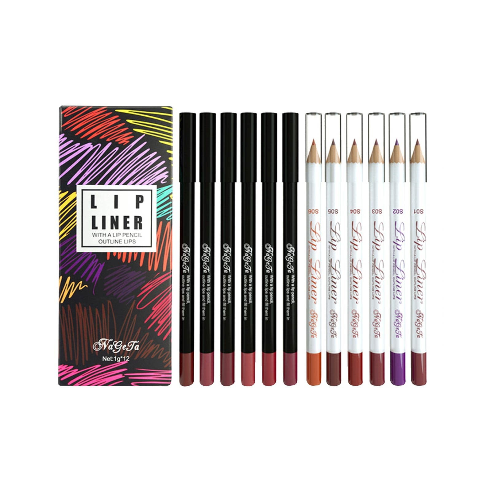 WXMZKDZ Lip Pencil Velvet Liner Lip Lose Color Lip Color Pencil To Not ...